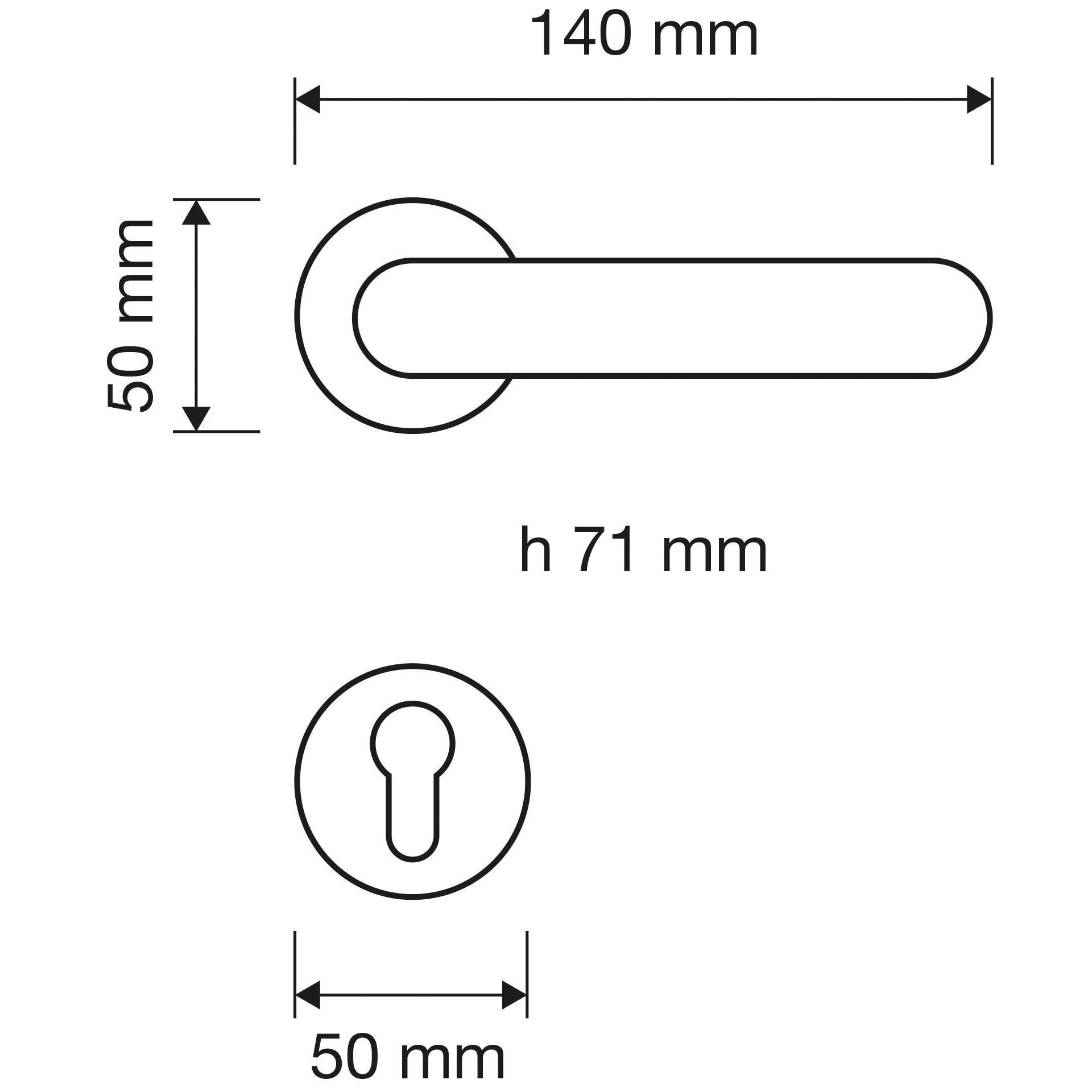 Lady Kapı Kolu Seti Bronz Barelli(Yale)